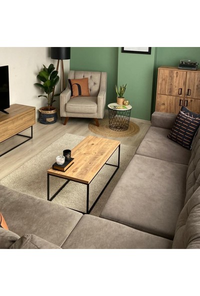 Cosargroup Orta Sehpa Dekoratif Atlantik Çam Orta Sehpa