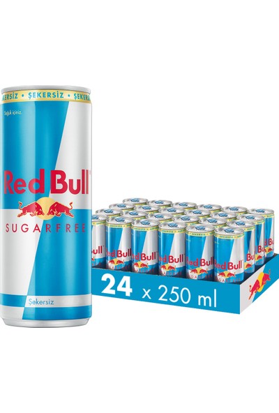 Red Bull Enerji İçeceği Şekersiz 24x250 ml