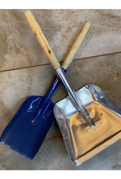 Ceren Mangal Ağaç Saplı Soba Küreği ve Ağaç Saplı Faraş