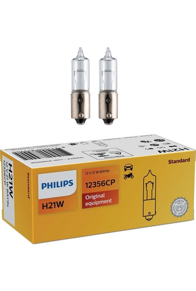 Philips H21W Standart (Ikili Set) Ampul 12356CP EAN-8727900371116 Philips H21W Standart (Ikili Set) Ampul 12356CP EAN-8727900371116