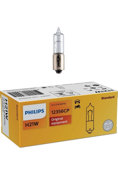 Philips H21W Standart Ampul 12356CP Ean- 8727900371116 Philips H21W Standart Ampul 12356CP Ean- 8727900371116