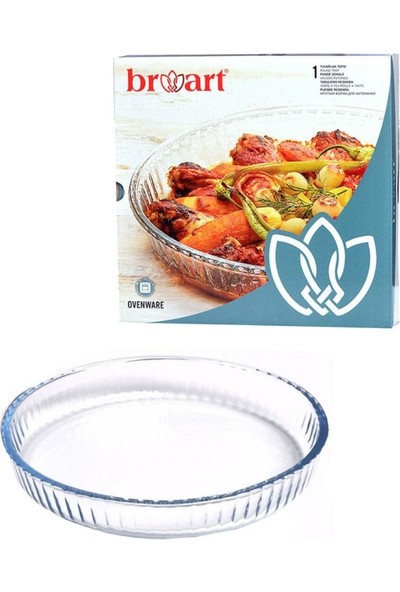 Broart Borart Optikli Küçük Boy Cam Tepsi 1700 cc. Broart Borart Optikli Küçük Boy Cam Tepsi 1700 cc.