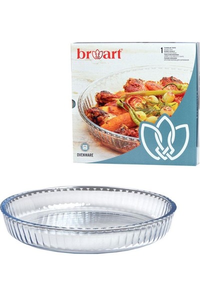 Broart Borart Optikli Büyük Boy Cam Tepsi 3000 cc. Broart Borart Optikli Büyük Boy Cam Tepsi 3000 cc.