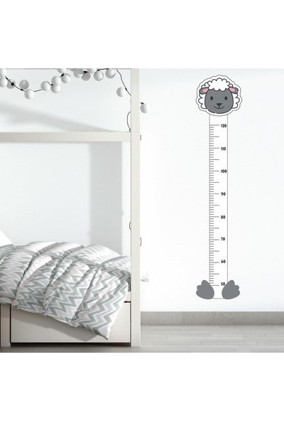 Dijitalya Kuzu Boy Ölçer | Çocuk Odası | Dekoratif Duvar Sticker | Duvar - Dolap |