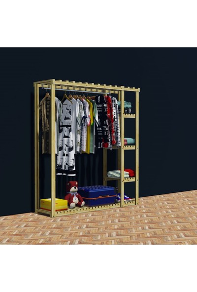 Fokai Wood Small Elbise Dolabı Gardırop