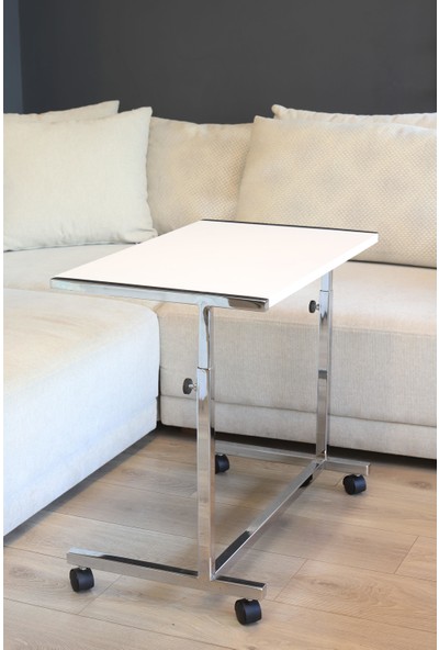 Mobitell Yükselik Ayarlı Laptop Bilgisayar Çalışma Masası Parlak Beyaz Mobitell Yükselik Ayarlı Laptop Bilgisayar Çalışma Masası Parlak Beyaz