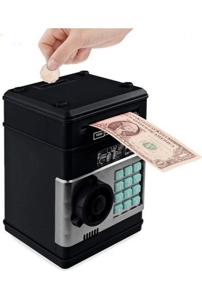 Şifa-Inur Otomatik Para Çeken Büyük Boy Şifreli Kasa Atm Kumbara+Pil