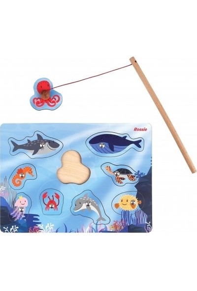Rossie Ahşap Balık Tutma Oyunu ve Puzzle Rossie Ahşap Balık Tutma Oyunu ve Puzzle