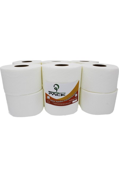 Pack Mini Jumbo Tuvalet Kağıdı 3 kg 12'li Pack Mini Jumbo Tuvalet Kağıdı 3 kg 12'li