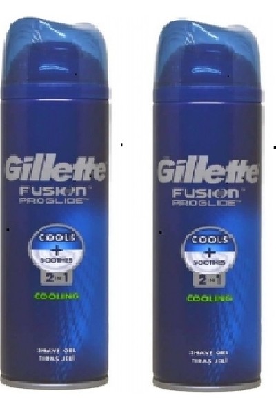 Gillette Fusion Proglide Serinletici 200 ml Tıraş Jeli x 2 Adet Gillette Fusion Proglide Serinletici 200 ml Tıraş Jeli x 2 Adet