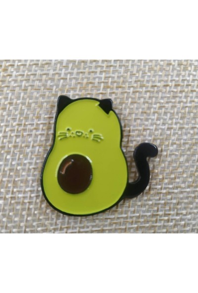 Hobipix Avokado Kedi Avocat Tasarımlı Metal Rozet Hobipix Avokado Kedi Avocat Tasarımlı Metal Rozet
