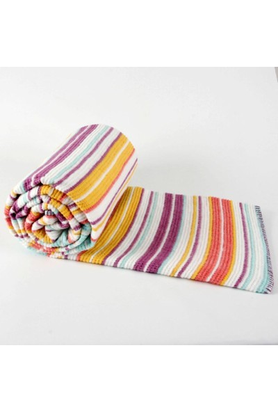 Lady Moda Pamuk Tek Kişilik Dört Mevsim Battaniye - Gökkuşağı Lady Moda Pamuk Tek Kişilik Dört Mevsim Battaniye - Gökkuşağı