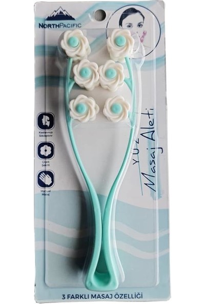 North Pacific Yüz Masaj Aleti Çiçek Desenli Light Mavi Sıkılaştırır Manual