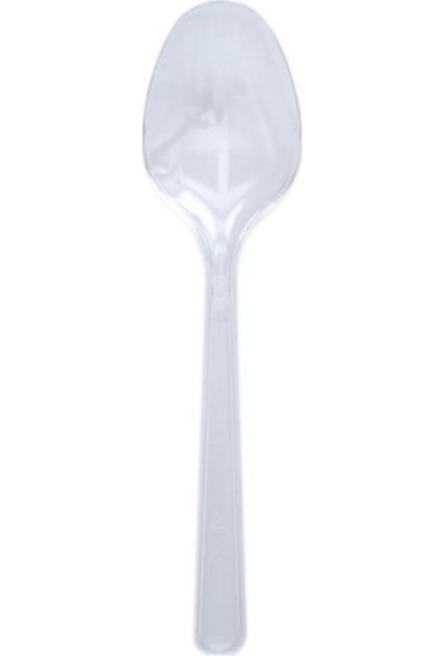 Chs Lüks Plastik Kaşık Şeffaf - 50'li
