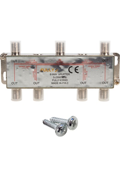 Fully 1/6 Splıtter 5-2500 Mhz Fully G-335D Fully 1/6 Splıtter 5-2500 Mhz Fully G-335D