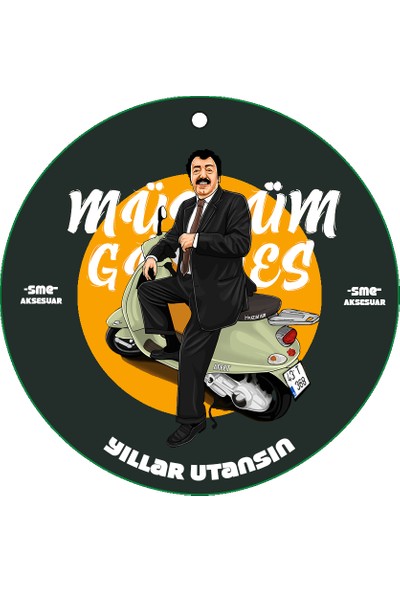 Sme Aksesuar Müslüm Baba Baskılı Parfüm Esanslı Dekoratif Ayna Oto Kokusu Sme Aksesuar Müslüm Baba Baskılı Parfüm Esanslı Dekoratif Ayna Oto Kokusu
