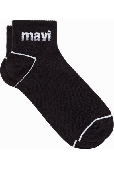 Mavi Erkek Mavi Logo Baskılı Siyah Soket Çorap 092523-900 Mavi Erkek Mavi Logo Baskılı Siyah Soket Çorap 092523-900