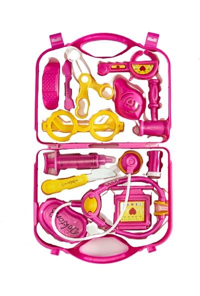 Trio Çantalı Oyuncak Doktor Seti - Pembe Trio Çantalı Oyuncak Doktor Seti - Pembe
