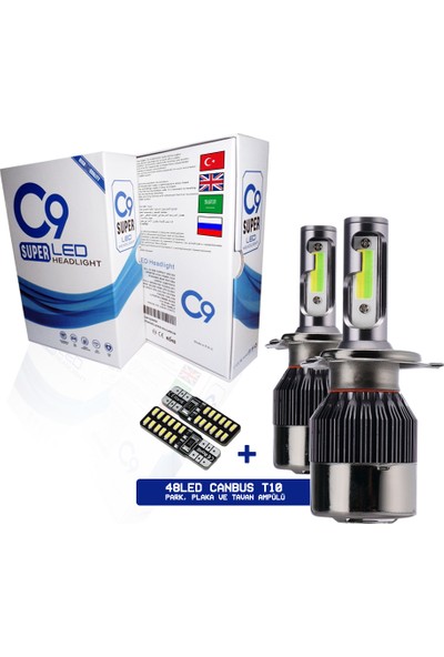 C9 Trio Üç Renk LED Xenon Far Ampulü Buz Mavi Beyaz Gün Işığı 9400 Lümen 10000K H11 C9 Trio Üç Renk LED Xenon Far Ampulü Buz Mavi Beyaz Gün Işığı 9400 Lümen 10000K H11