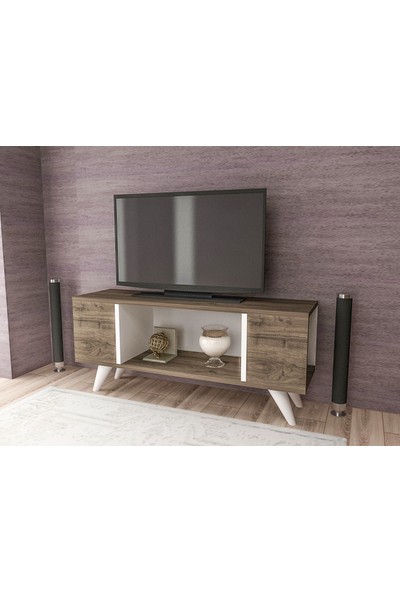 Cantek Milita Tv Sehpası Ceviz-Beyaz