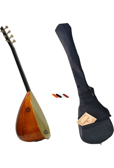 Karahan Dut Kısa Sap Çift Kafes Bağlama Saz Seti