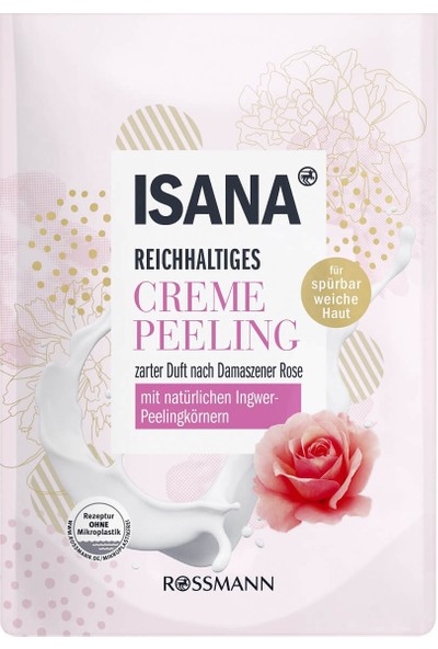 Isana Krem Peeling Gül Kokulu, Sonbahar Parıltısı, 200 ml