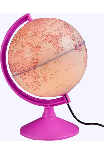 Gürbüz Yayınları Işıklı Pembe Küre 20 cm