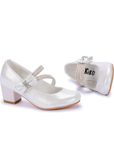 Kiko Kids 750 Vakko Günlük Kız Çocuk 4 cm Topuk Babet Ayakkabı