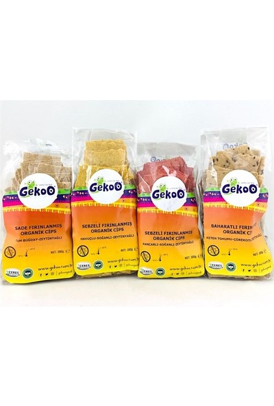 Gekoo Organik Cips 200 gr x 4
