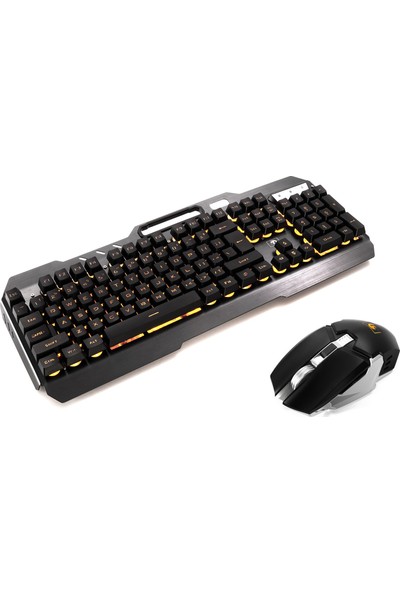 MF Product Strike 0584 Kablosuz RGB Mekanik Hisli Gaming Klavye Mouse Set Siyah MF Product Strike 0584 Kablosuz RGB Mekanik Hisli Gaming Klavye Mouse Set Siyah