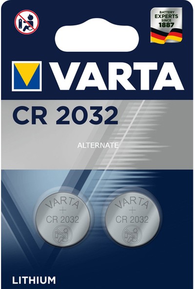 Varta CR2032'LITYUM Pil 2'li Paket Varta CR2032'LITYUM Pil 2'li Paket