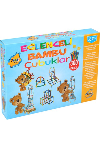 Yafa Toys Eğlenceli Bambu Çubuklar 300 Parça