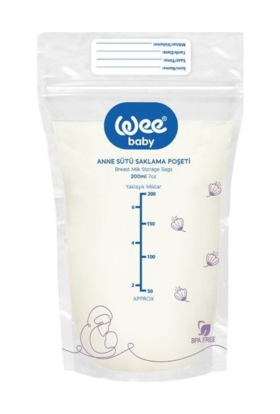 Wee Baby Anne Sütü Saklama Poşeti