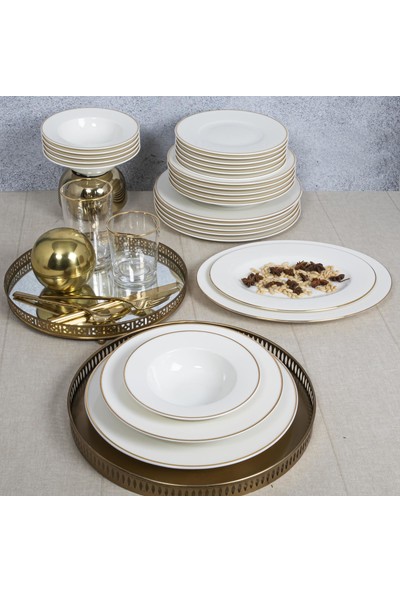Güral Porselen Güral Harika 26 Parça 6 Kişilik Bone Yemek Takımı