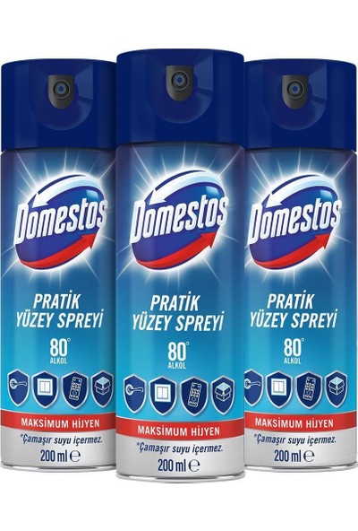 Domestos Pratik Yüzey Spreyi 200 ml x 3 Domestos Pratik Yüzey Spreyi 200 ml x 3