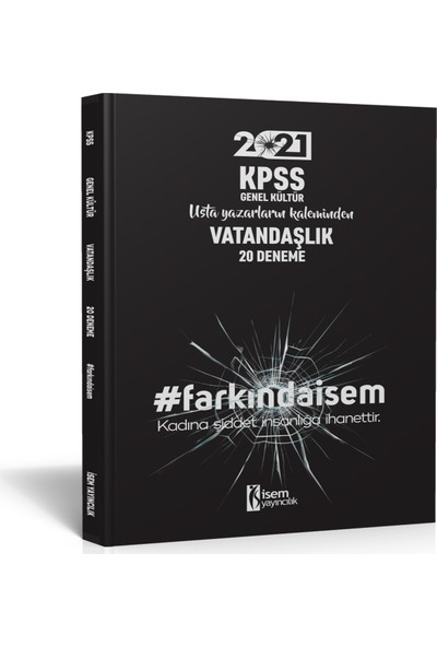 İsem Yayıncılık 2021 Farkındaisem KPSS Genel Kültür Vatandaşlık 20 Deneme