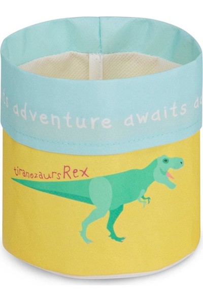 Ocean Home Dinozor BaskılıÇocuk Odası Sepeti 13 x 13 cm