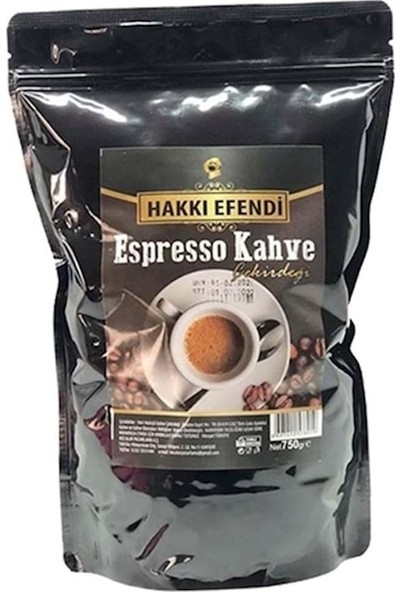 Hakkı Efendi Espresso Kahve Çekirdeği 750 gr Hakkı Efendi Espresso Kahve Çekirdeği 750 gr