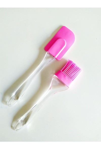 Cmt Akrilik Saplı 2li Silikon Yumurata Fırça ve Omlet Spatula Seti Cmt Akrilik Saplı 2li Silikon Yumurata Fırça ve Omlet Spatula Seti