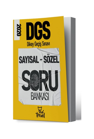 Yeni Trend Yayınları 2020 DGS Sayısal Sözel Soru Bankası Yeni Trend Yayınları 2020 DGS Sayısal Sözel Soru Bankası
