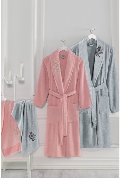 Rebeka Havlulu Bornoz 4lü Set Rebeka Havlulu Bornoz 4lü Set