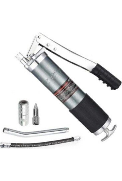 Bay-Tec Gres Tabancası Pompası 2 Pistonlu Metal Hortumlu 500CC