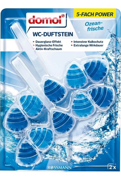 Domol Wc Kokusu Klozet Blok Okyanus Ferahlığı 110 gr Domol Wc Kokusu Klozet Blok Okyanus Ferahlığı 110 gr
