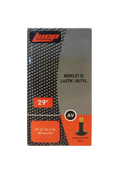 Loop Iç Lastik 29 x 1.75-2.10 AV48 Kalın Sibop