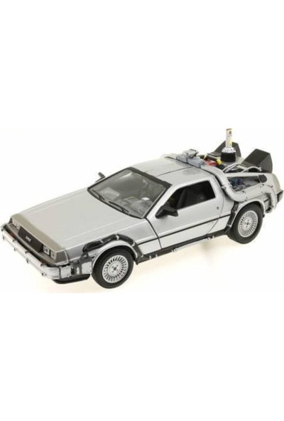 Welly Geleceğe Dönüş Arabası Seri 2 Metal Model Araba Back To The Future Delorean 1/24 Ölçek Welly Geleceğe Dönüş Arabası Seri 2 Metal Model Araba Back To The Future Delorean 1/24 Ölçek