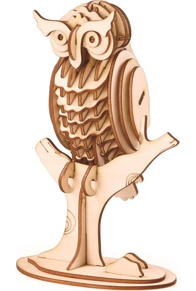 Robotime 3D Ahşap Puzzle Baykuş