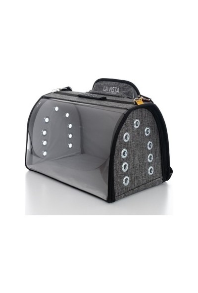 Lavista Tomris Jumbo Gri Kedi Köpek Taşıma Sırt Çantası