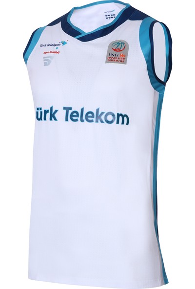 Sportive Türk Telekom Erkek Beyaz Basketbol Forma TKU100116-BYZ