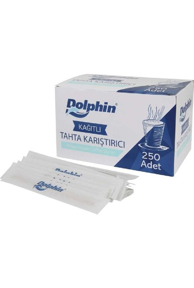 Dolphin Kağıt Sargılı Tahta Karıştırıcı 11 cm - 250'LI
