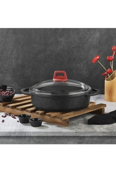 Gülsan Döküm Basık Pilav ve Karnıyarık Tenceresi 28 cm Gülsan Döküm Basık Pilav ve Karnıyarık Tenceresi 28 cm